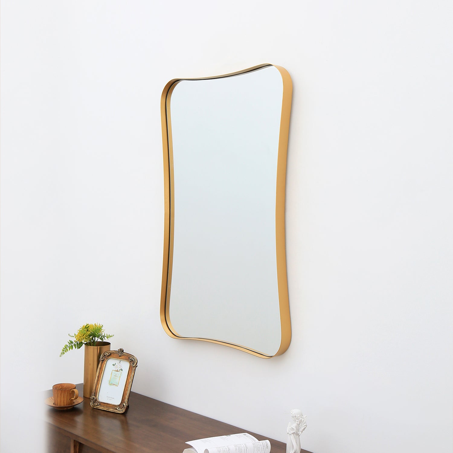 FERMO Metal Decorative Asymmetrical Wall Mirror – Mirrona